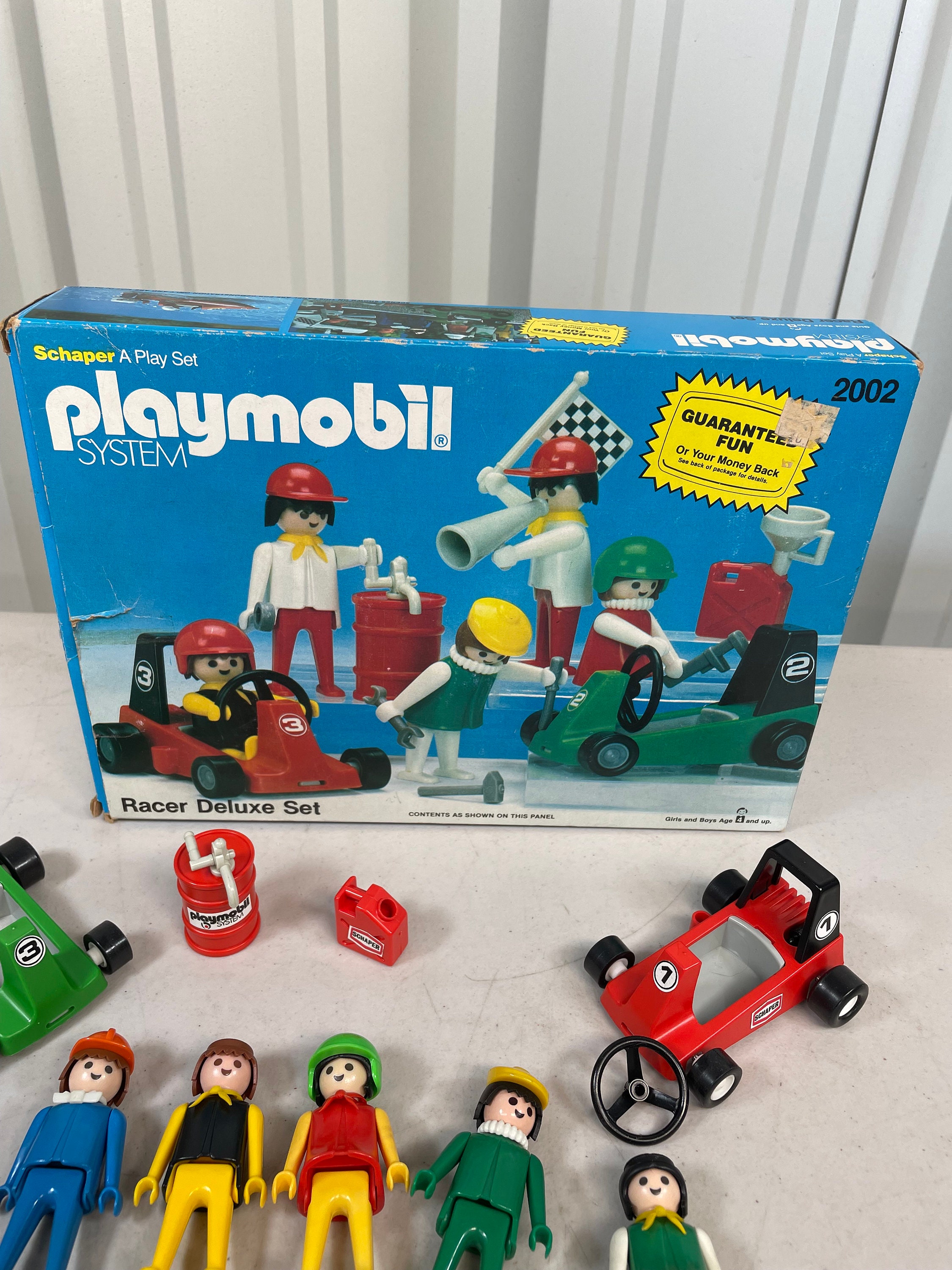 Vintage Playmobil System Race Deluxe Set 2002 Box Schaper Playset 1980 ...
