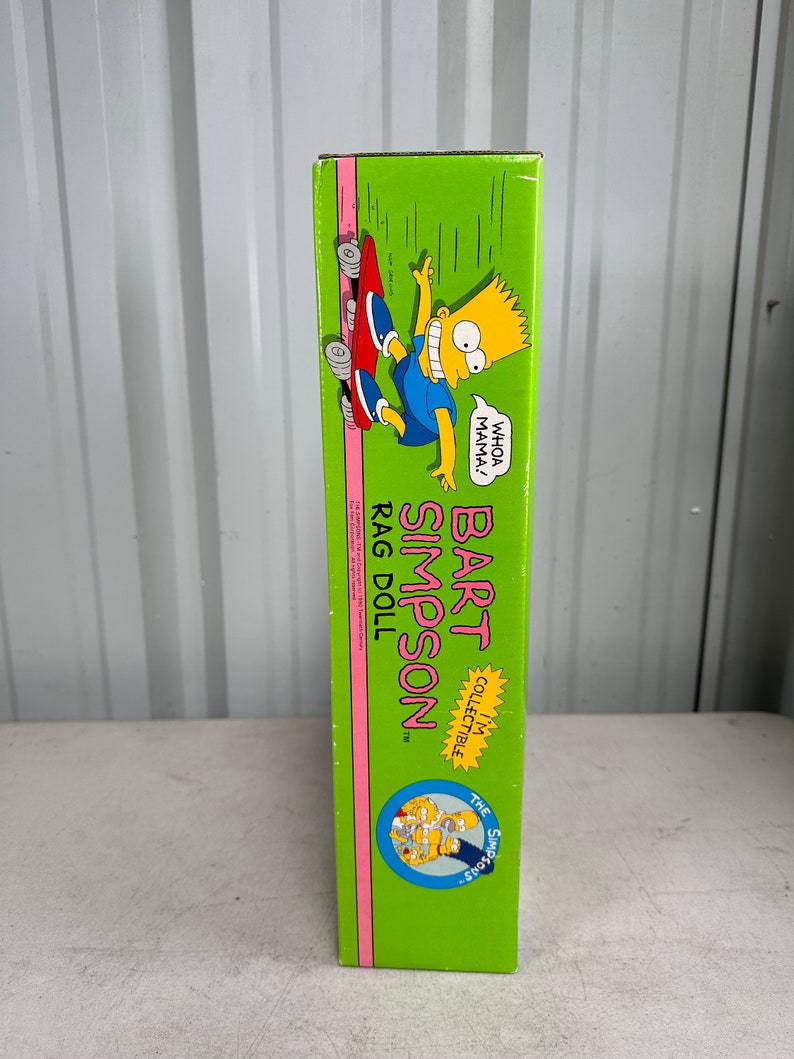Vintage The Simpsons Bart Simpson Plush Stuffed Rag Doll 1990 Dan Dee