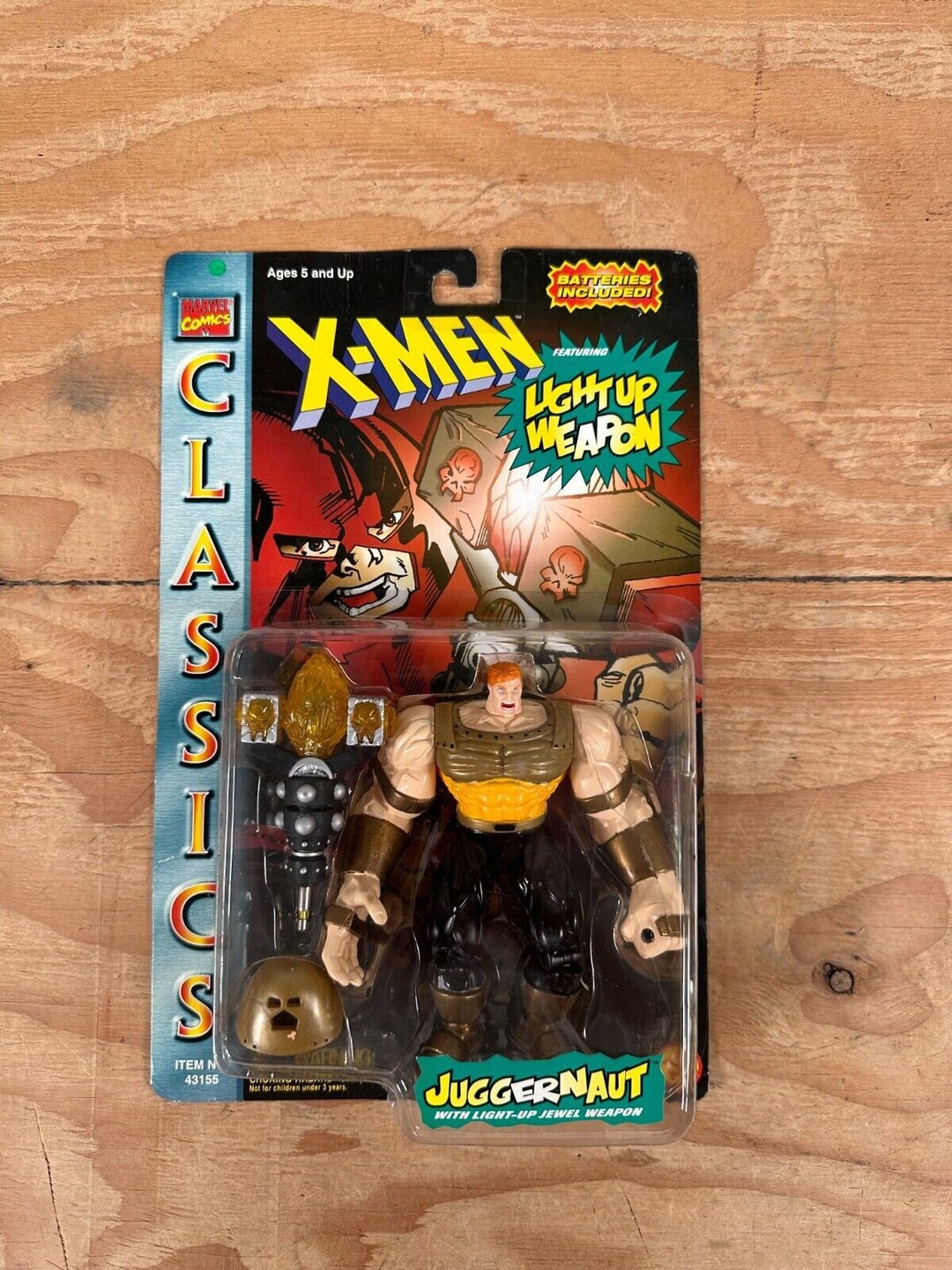 Marvel X-men Classics Juggernaut Light up Weapon Action Figure Toybiz 1996 NEW, Vintage ...