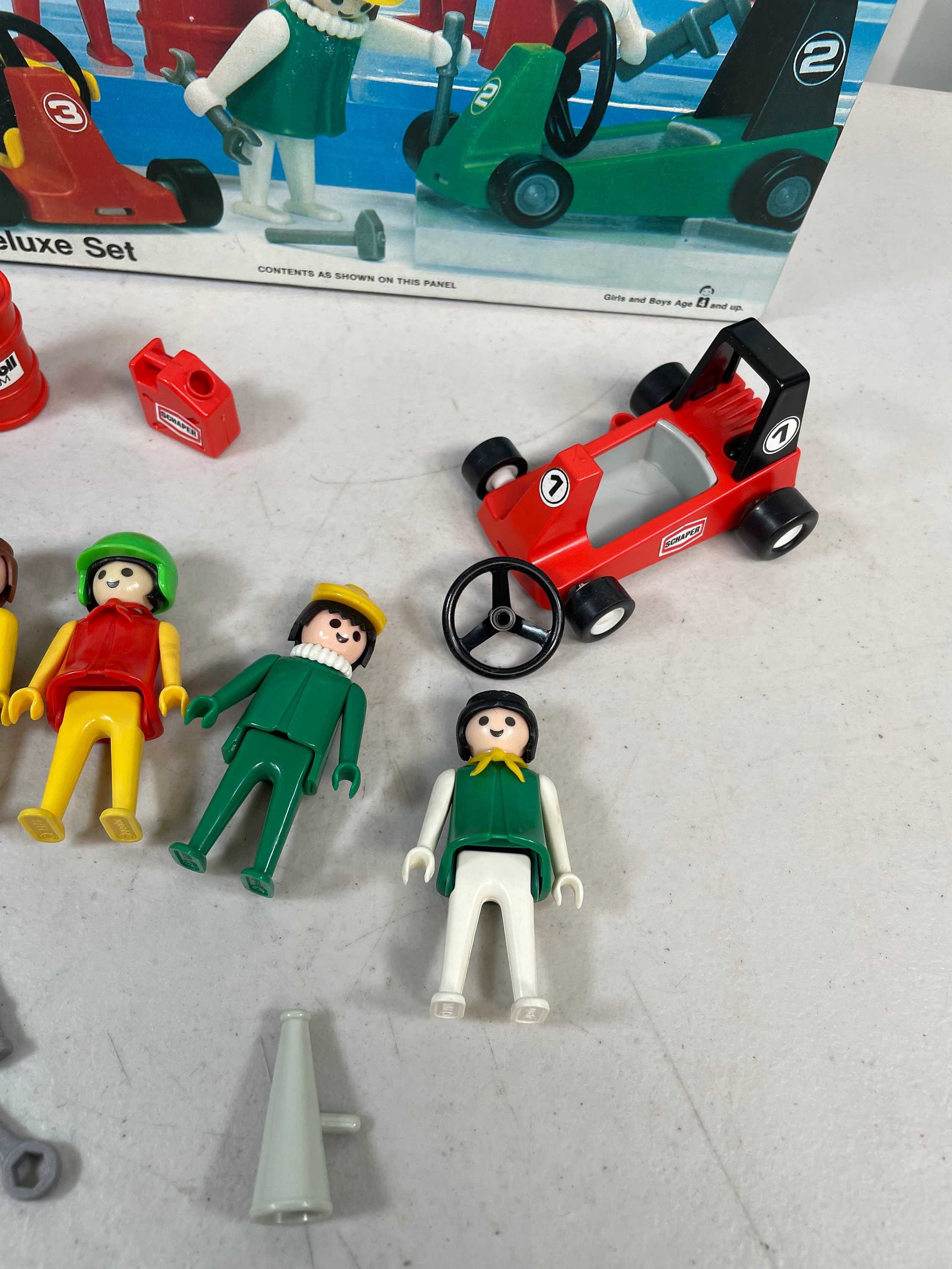 Vintage Playmobil System Race Deluxe Set 2002 Box Schaper Playset 1980 ...