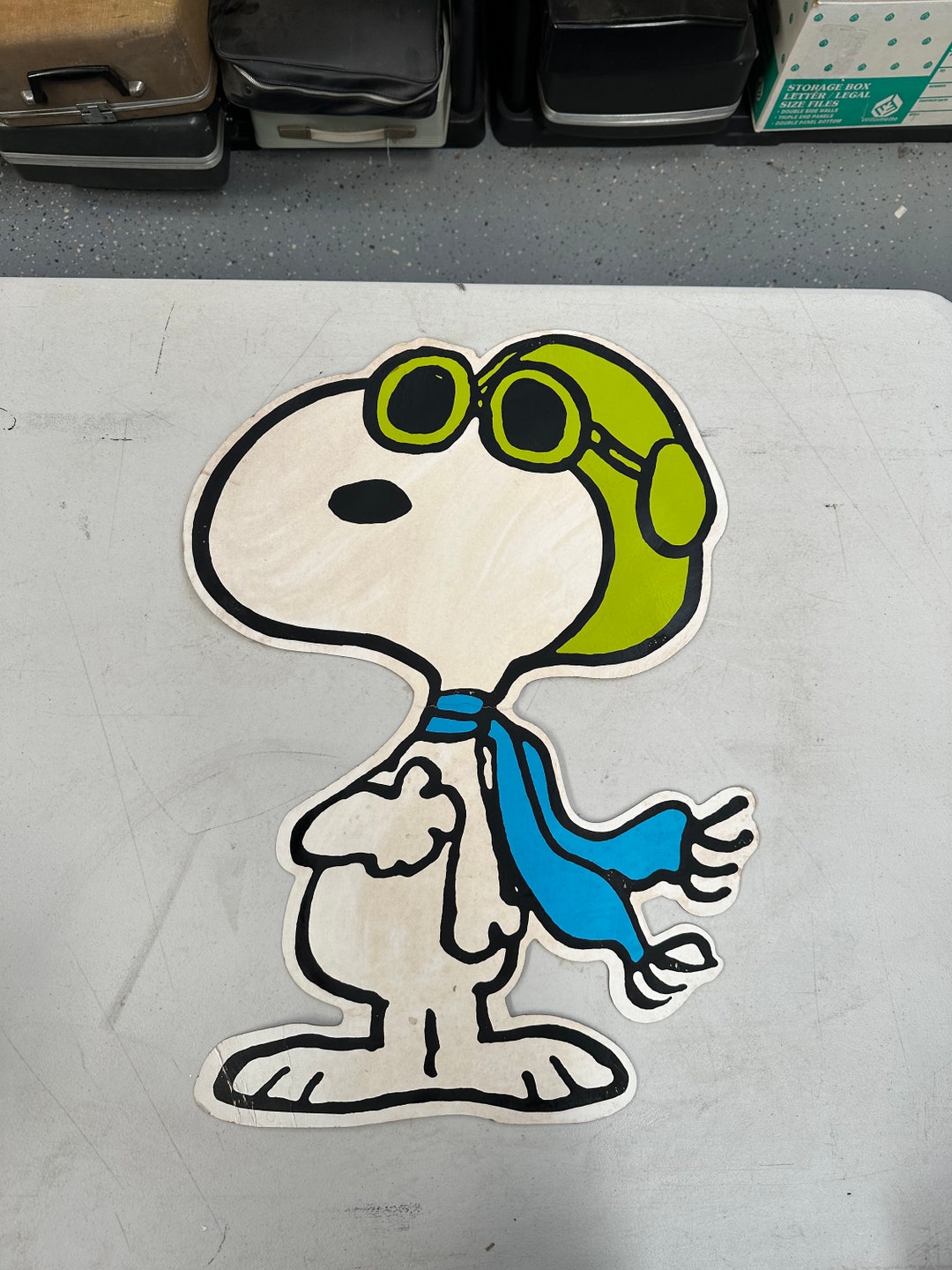 Vintage Hallmark Peanuts Snoopy Pilot Red Baron Cardboard - Etsy