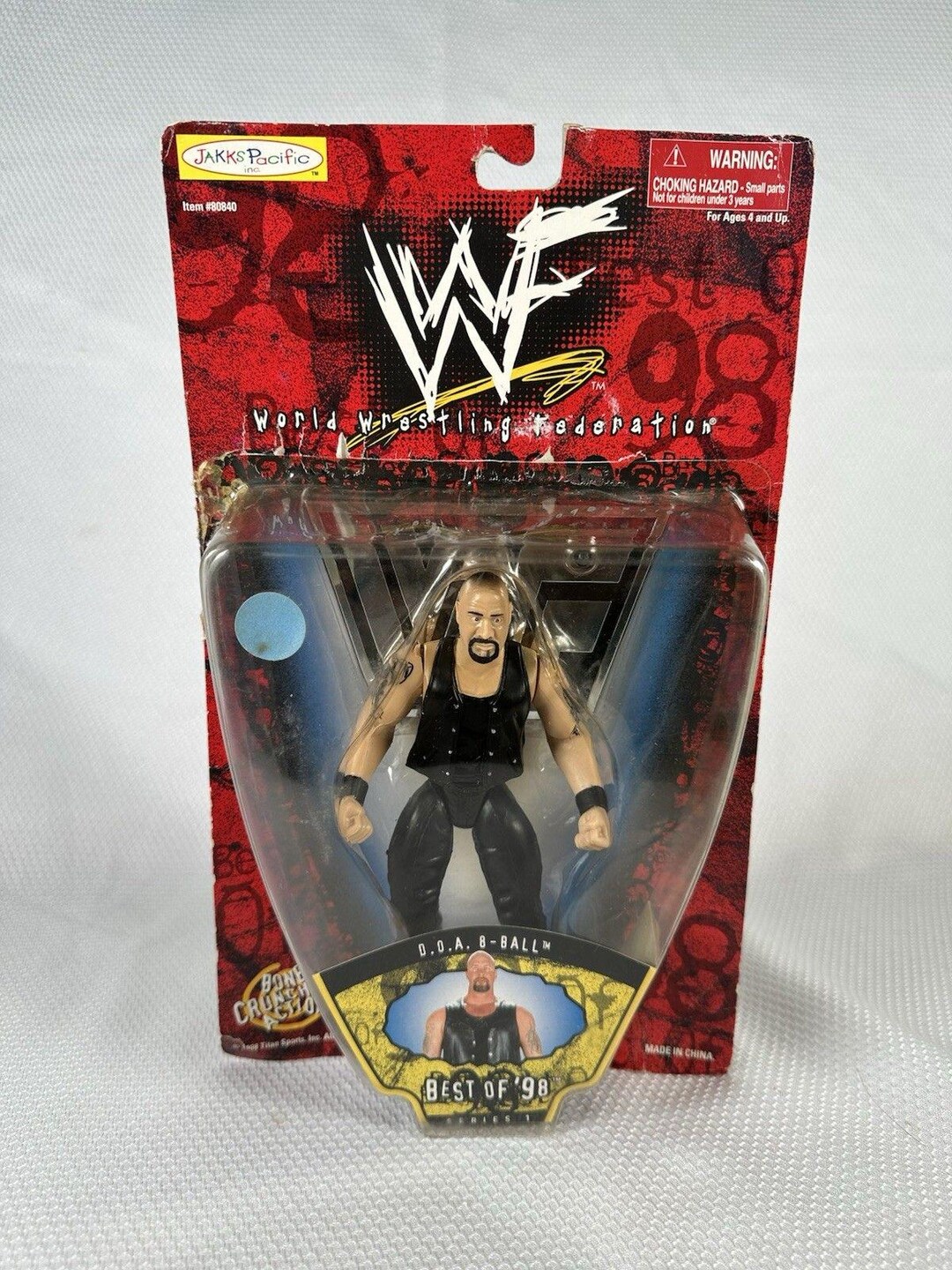 WWF Best of '98 D.O.A 8-ball Action Figure Jakks Pacific Wrestling 1998 ...