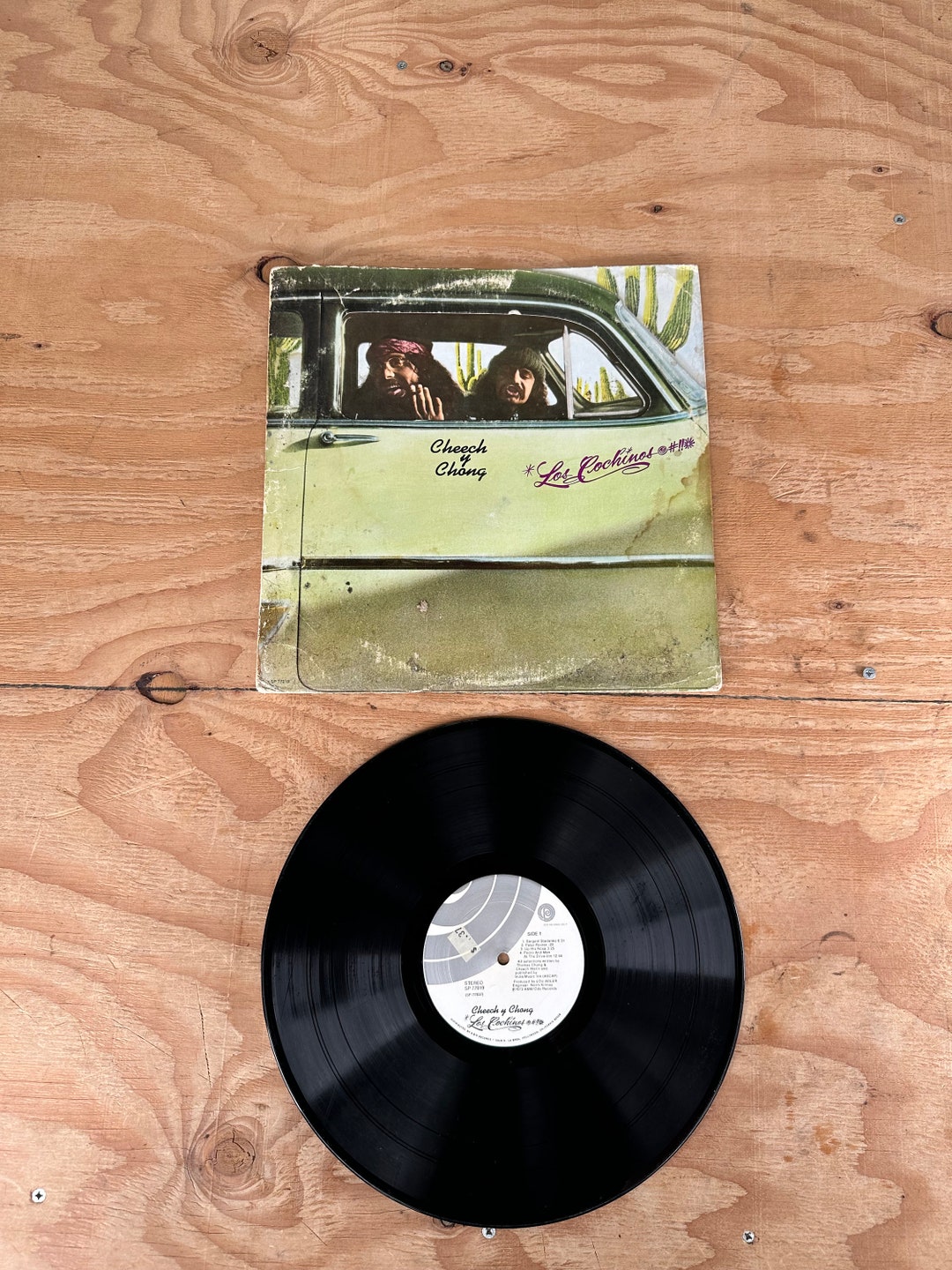 Cheech and Chong Los Cochinos Vinyl Record Album LP 1973 Diecut Cover ...