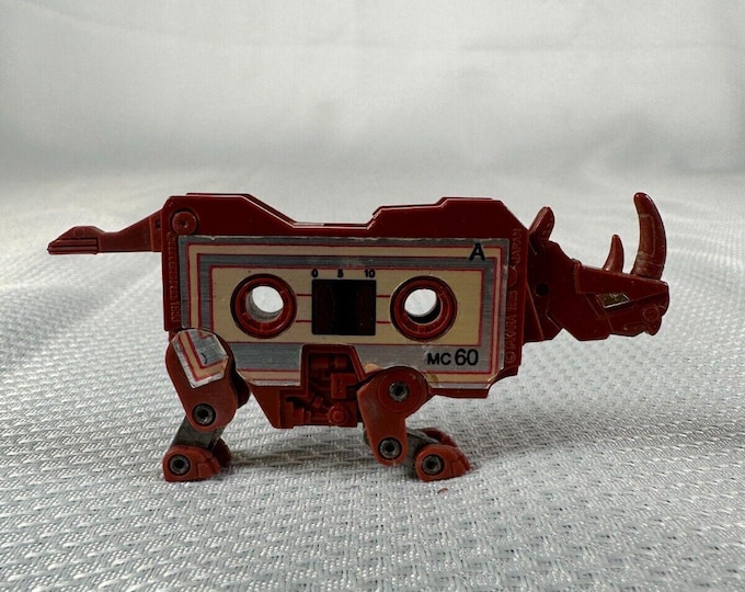 Vintage Hasbro Transformers G1 Mini Cassette Tape Ramhorn Action Figure ...