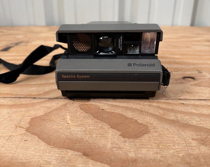 Vintage Polaroid Spectra System Instant Film Camera Tested Works Point ...