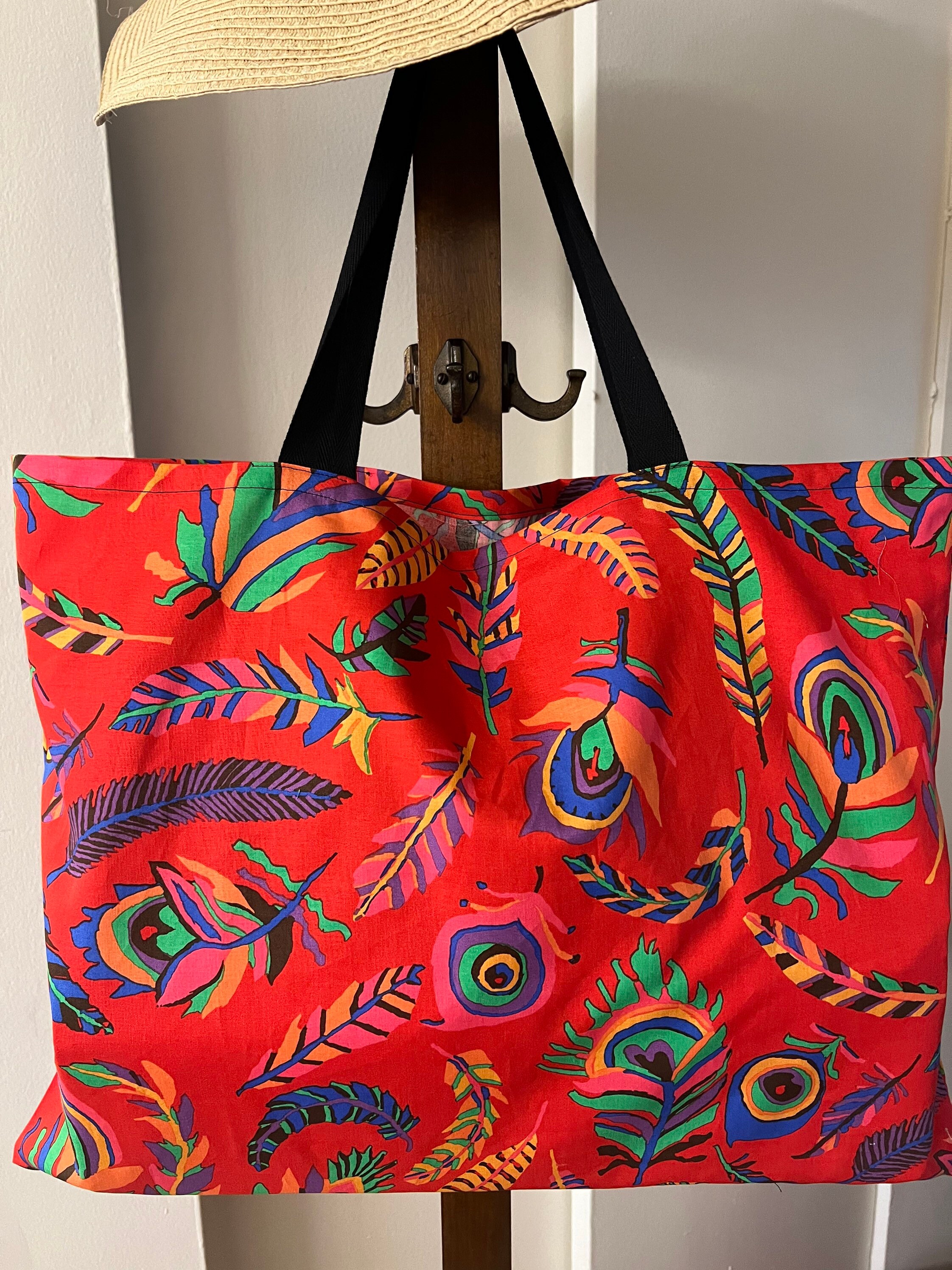 Tickle My Fancy Shopping Bag, A Kaffe Fassett Design, Tote Bag, Bag ...