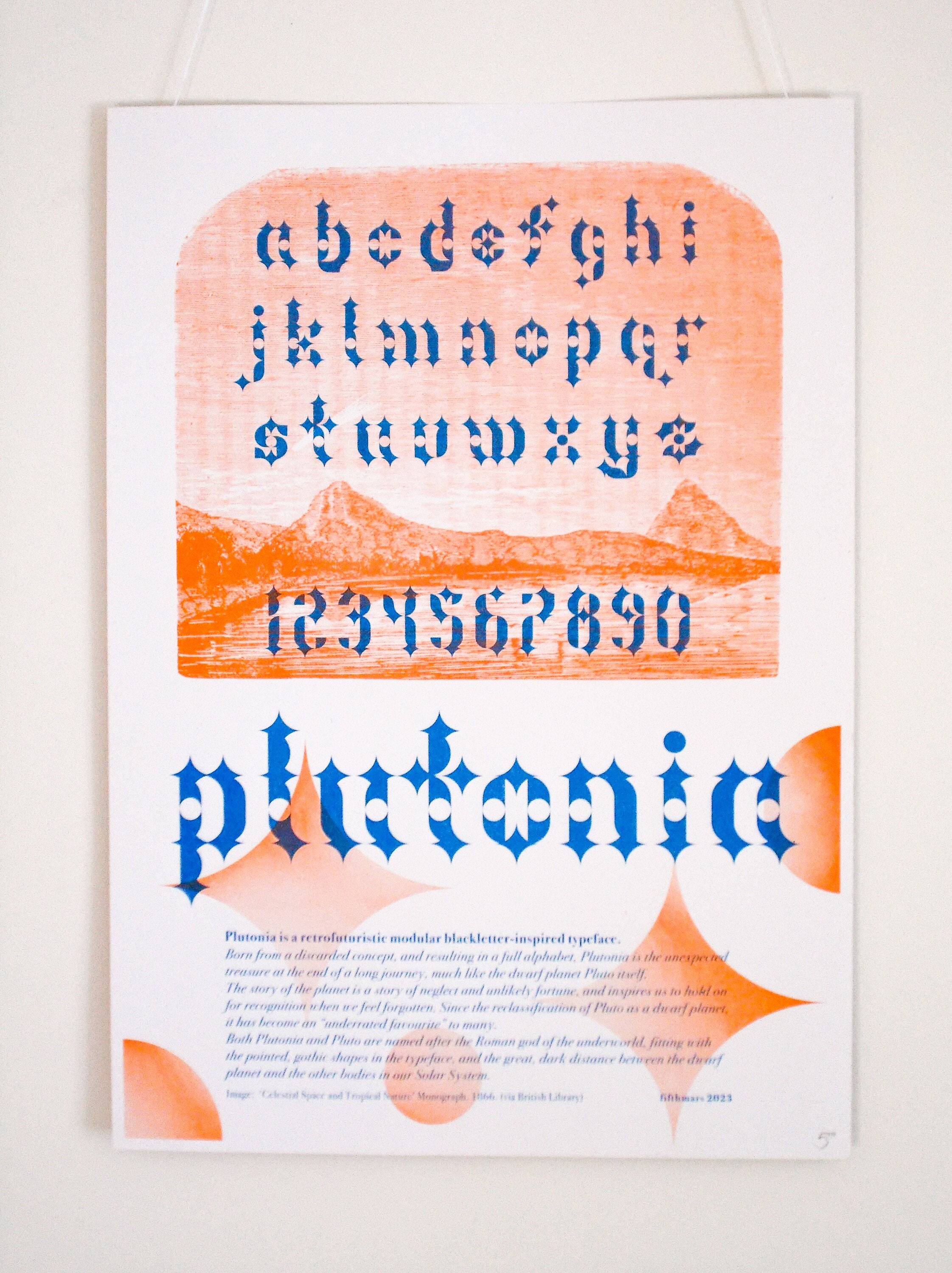 Plutonia Risograph Poster A3 Typeface Font Graphic - Etsy