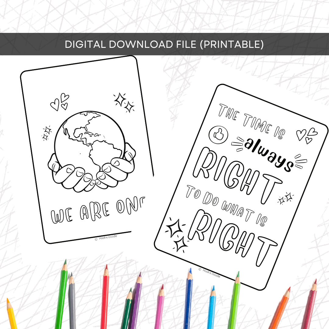 Martin Luther King Jr. Coloring Pages for Preschoolers, Printable ...