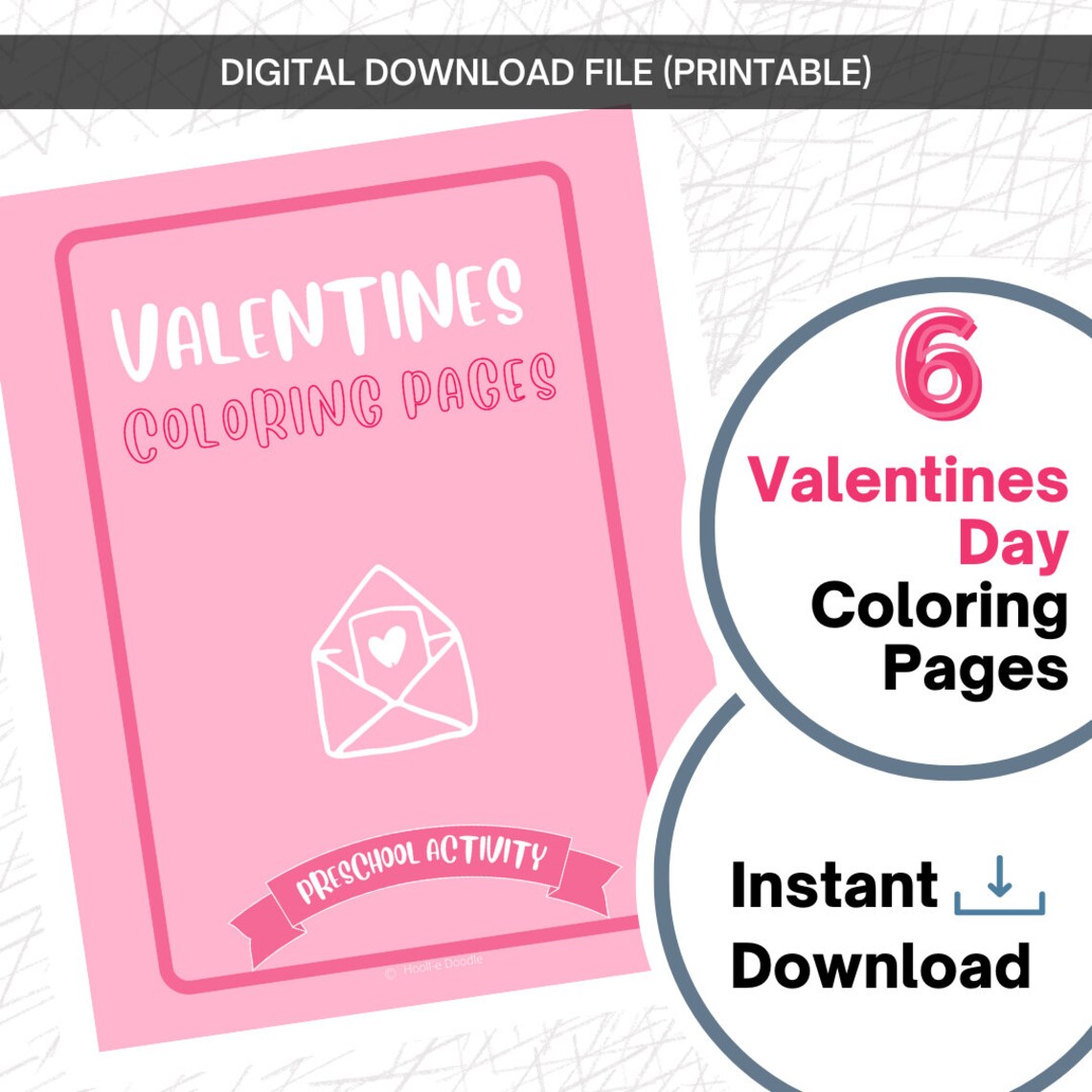 Valentine's Day Coloring Pages for Preschoolers, Printable Coloring ...