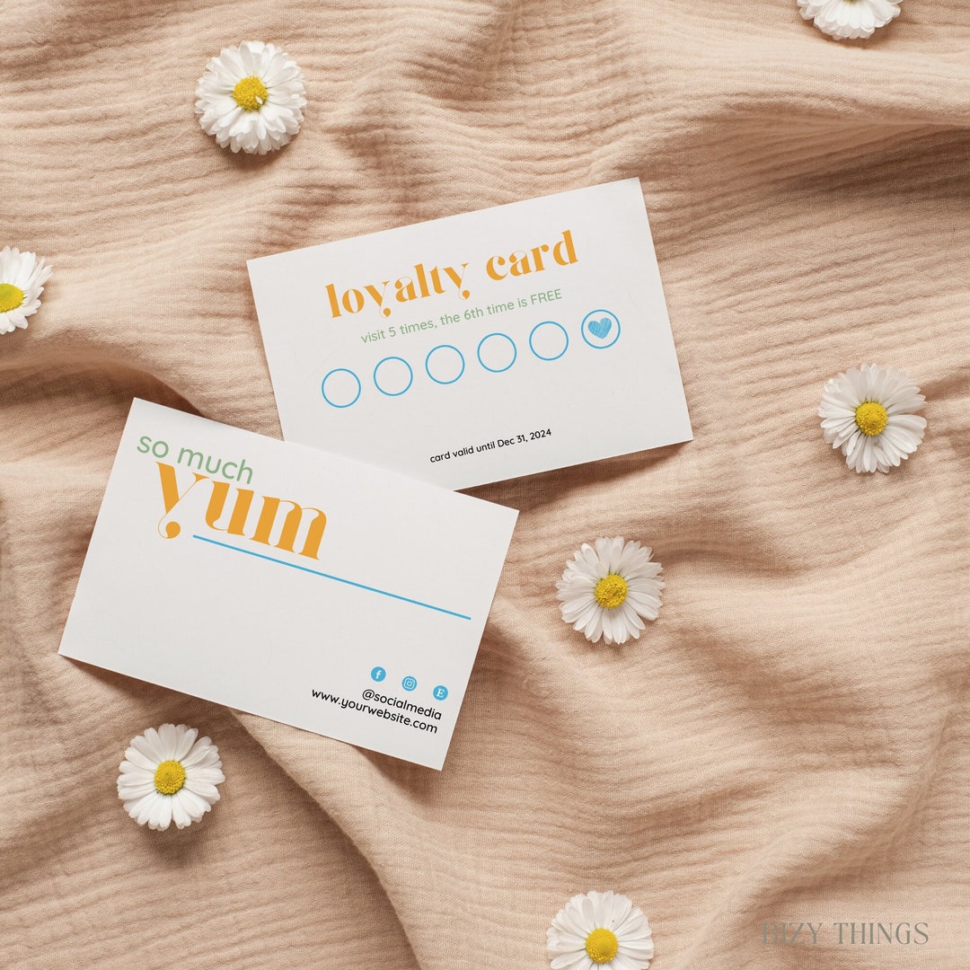 Editable Coffee Shop Loyalty Card - Natural and Organic Design - Canva ...