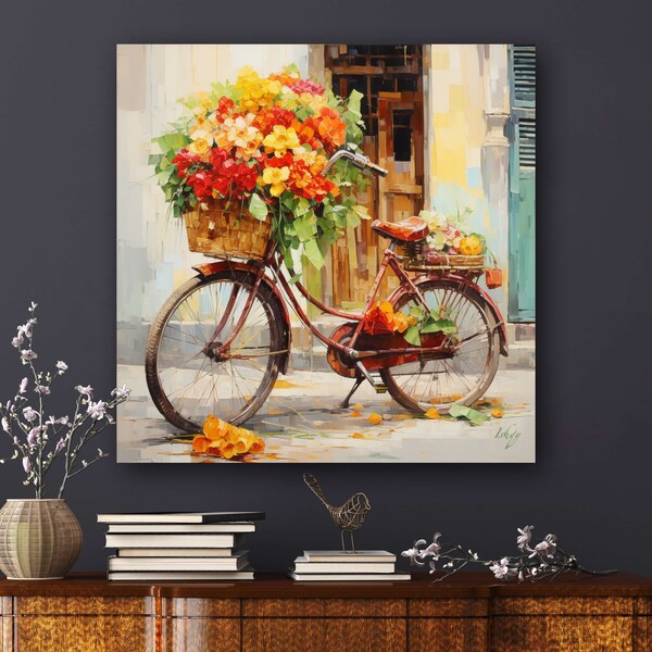 Abstract Bicycle Art - Etsy