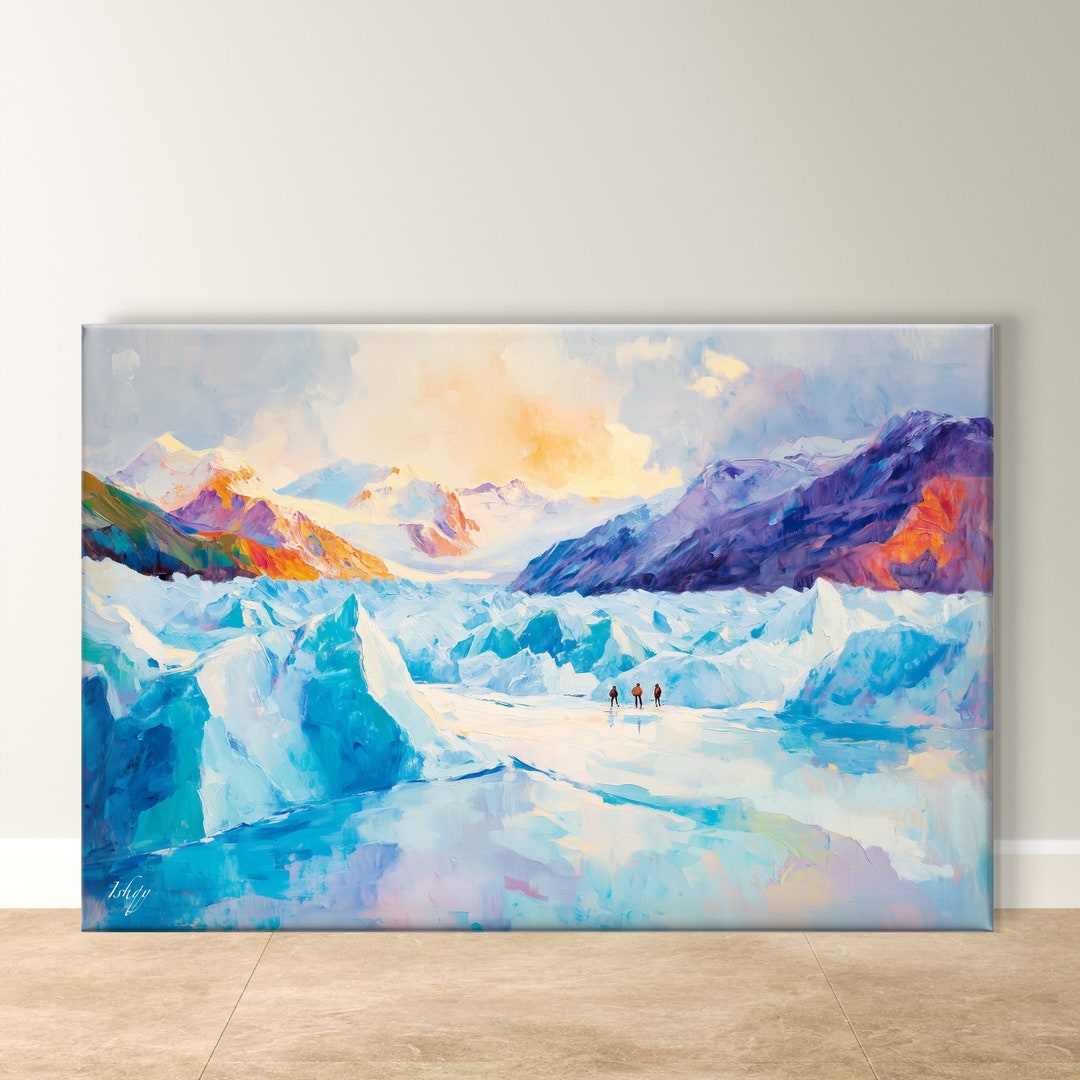 Patagonia Wall Art, Sunset Canvas, Framed Landscape Print, Unique ...
