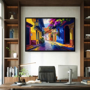 Colombia Wall Art, Large Framed Canvas, Colombian Travel Art for Living ...