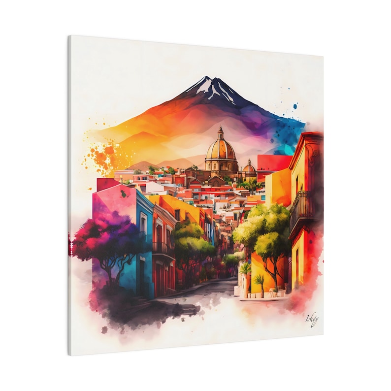 Watercolor Mexican Art Michoacan Wall Decor Latino Wall - Etsy