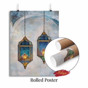 Moroccan Lantern Wall Art - Elegant Hanging Lights, Moorish Decor ...