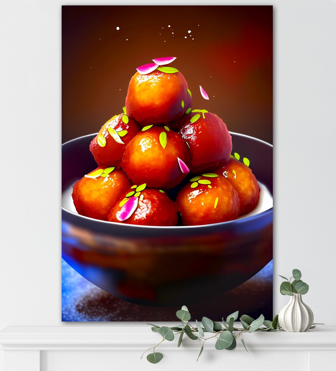 Gulab Jamun Indian Food Art Indian Art Kitchen Wall Art - Etsy