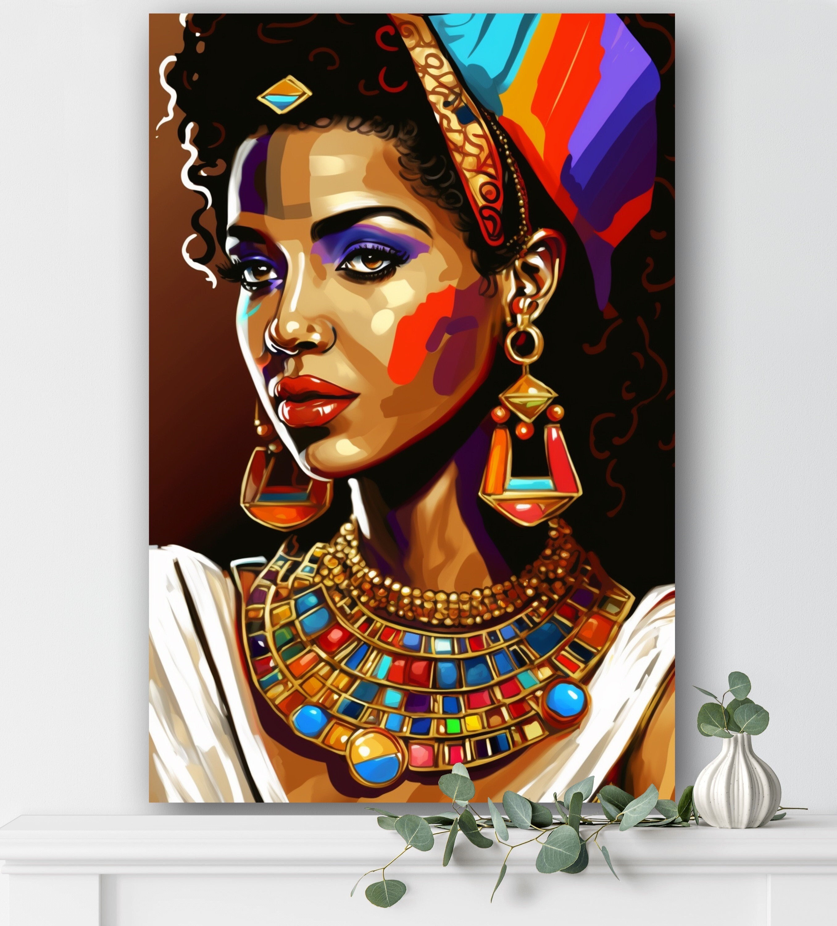 Black Egyptian Queen Art