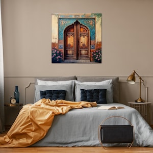 Iranian Door Painting Print Canvas Wall Art for Home Decor Persian Art ...