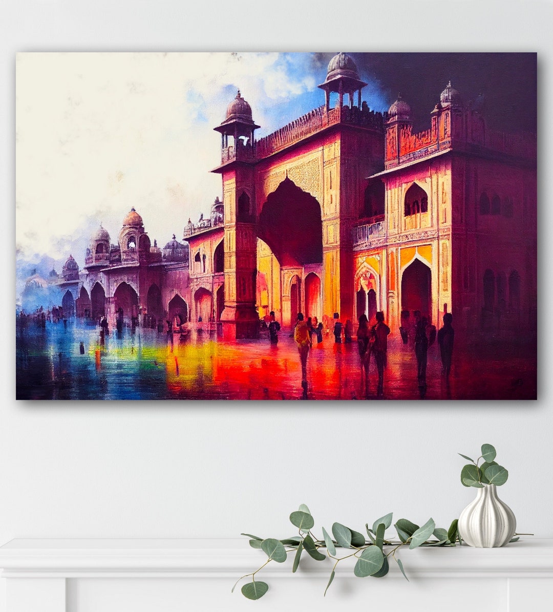 Lucknow Indian Wall Art Desi Art City Art Print India Art - Etsy