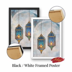 Moroccan Lantern Wall Art - Elegant Hanging Lights, Moorish Decor ...