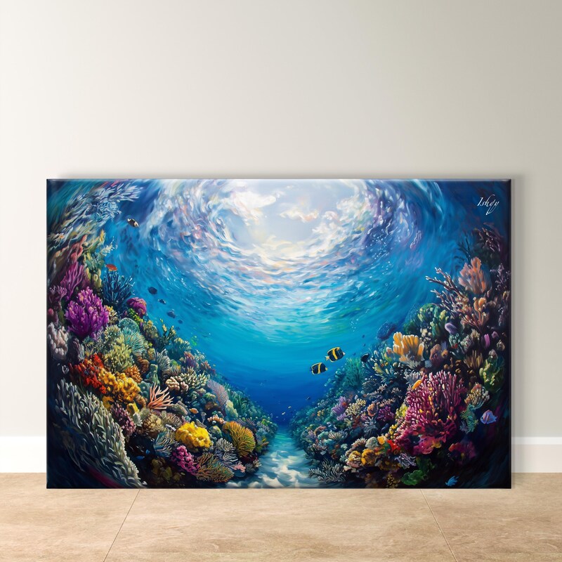 Coral Reef Art - Etsy
