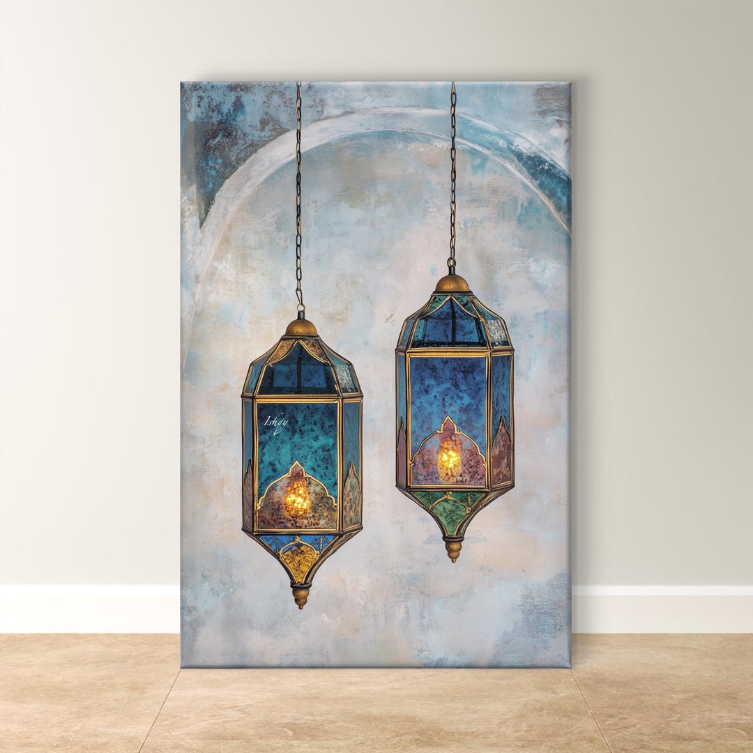 Moroccan Lantern Wall Art Elegant Hanging Lights, Moorish Decor ...