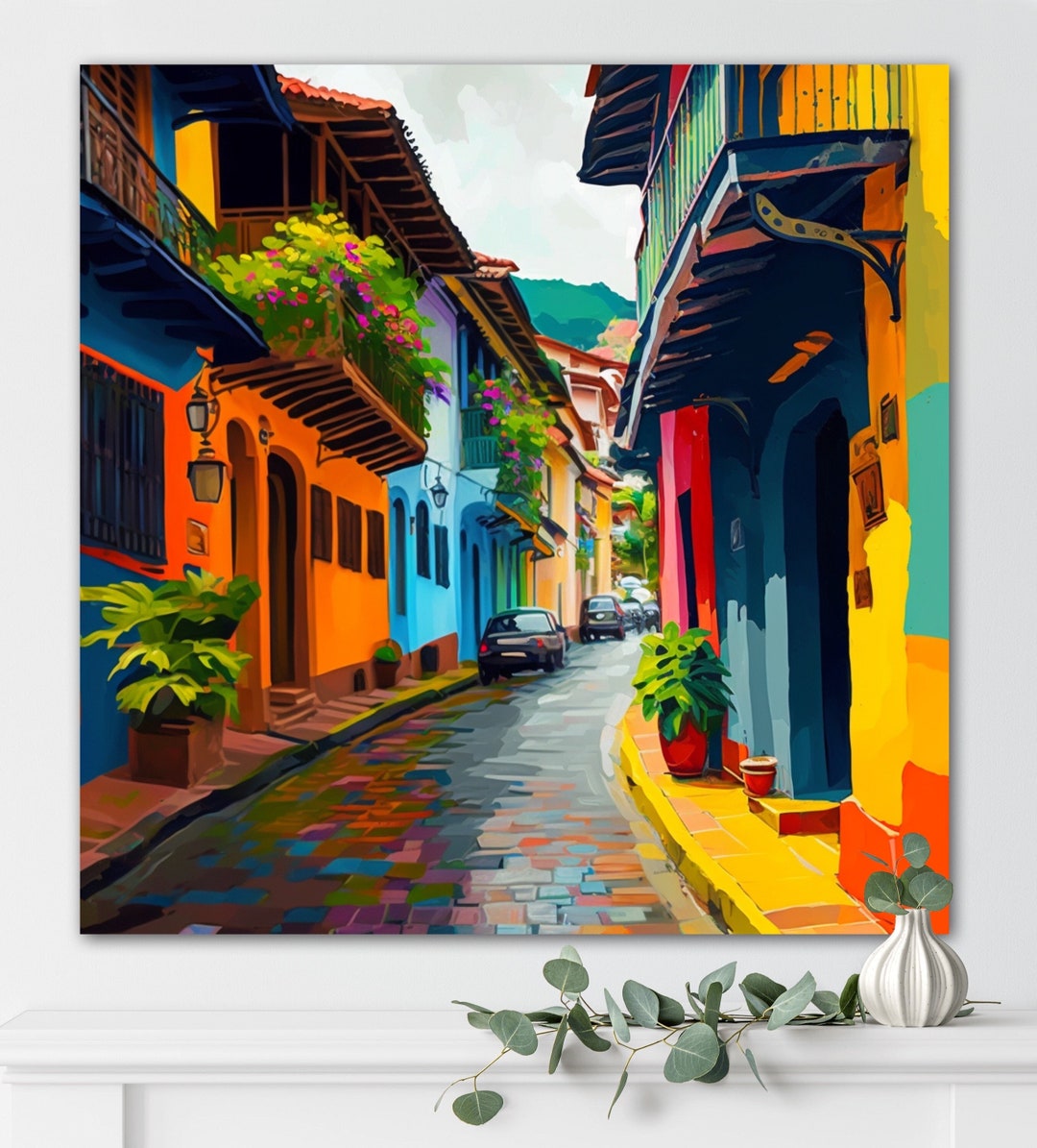 Colombian Wall Art Cartagena & Bogota Canvas Prints Colombian Home ...