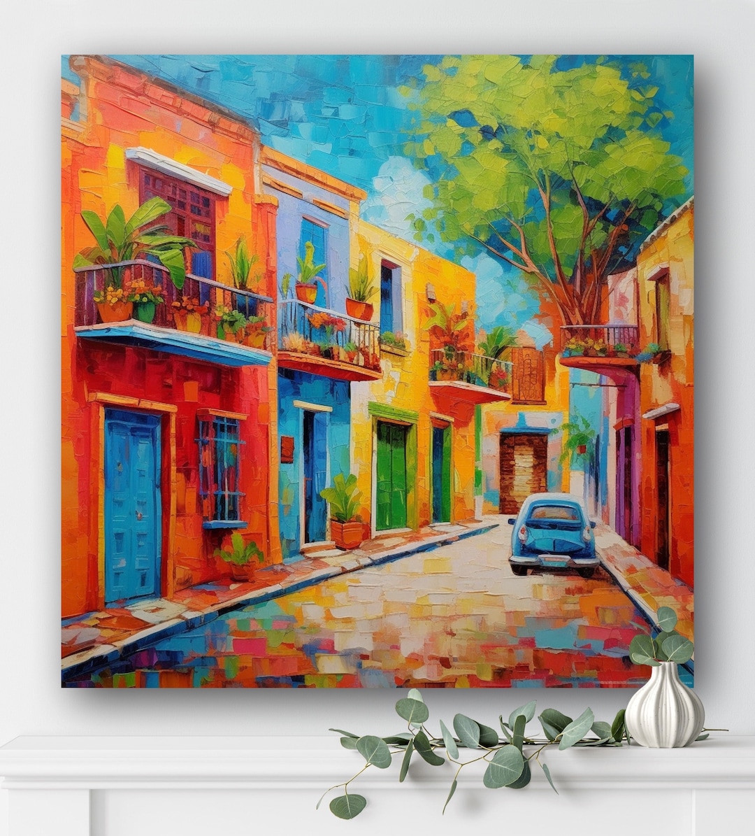 Mexican Art, Merida Mexican Painting, Merida Art Print, Mexico Wall Art ...