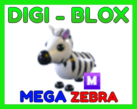 Adopt Me Mega Zebra - Etsy