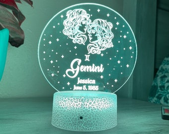 Gemini Led Sign - Etsy