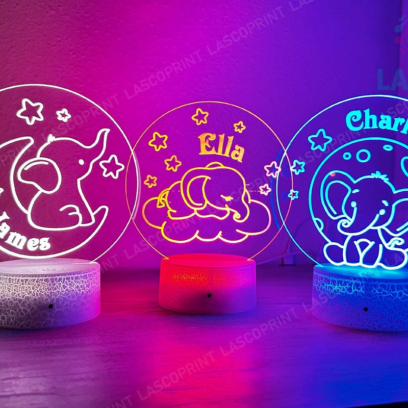 Acrylic Elephants - Etsy