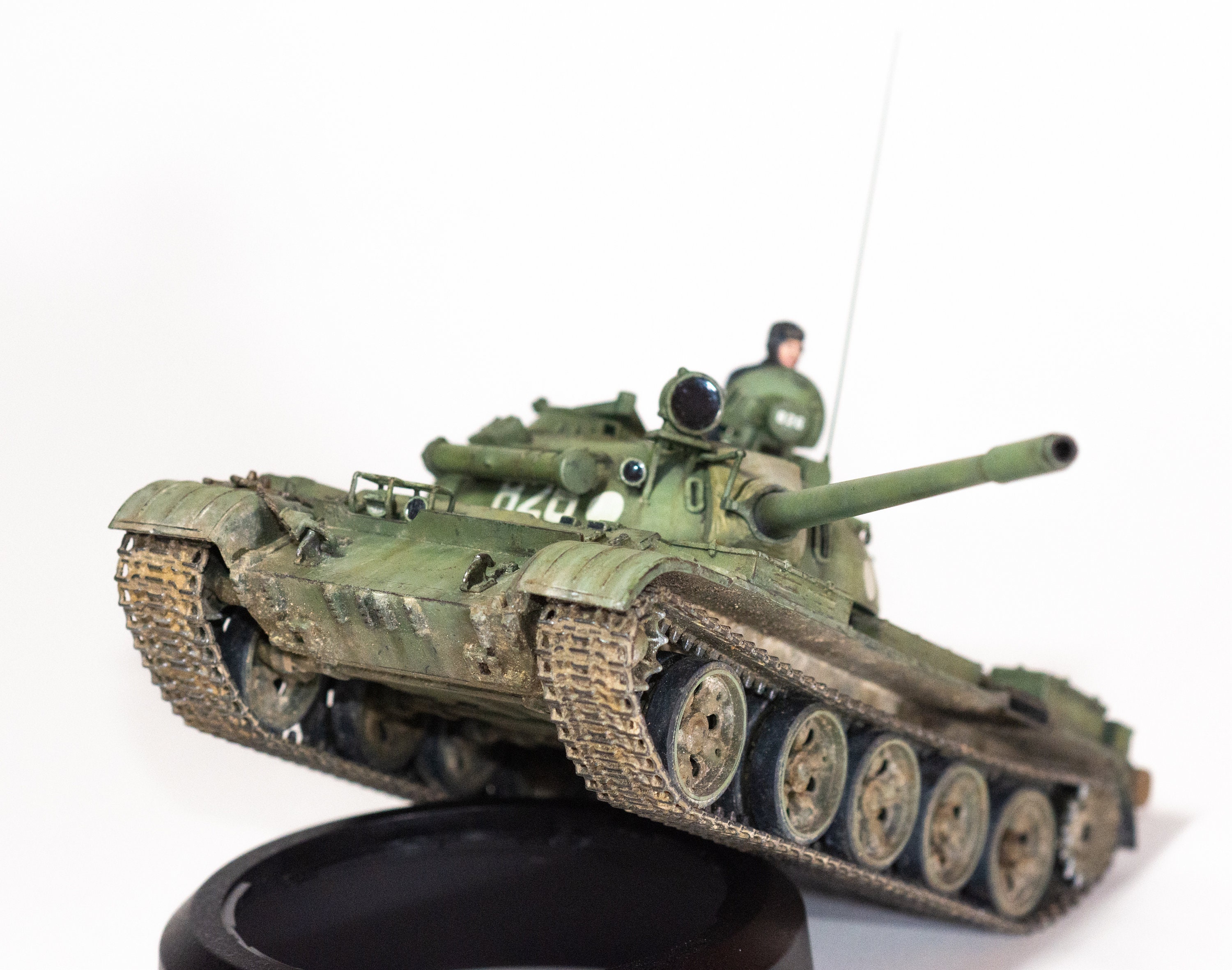 T-55 Russian Medium Tank Professionally Built and Painted 1/48 Scale ...