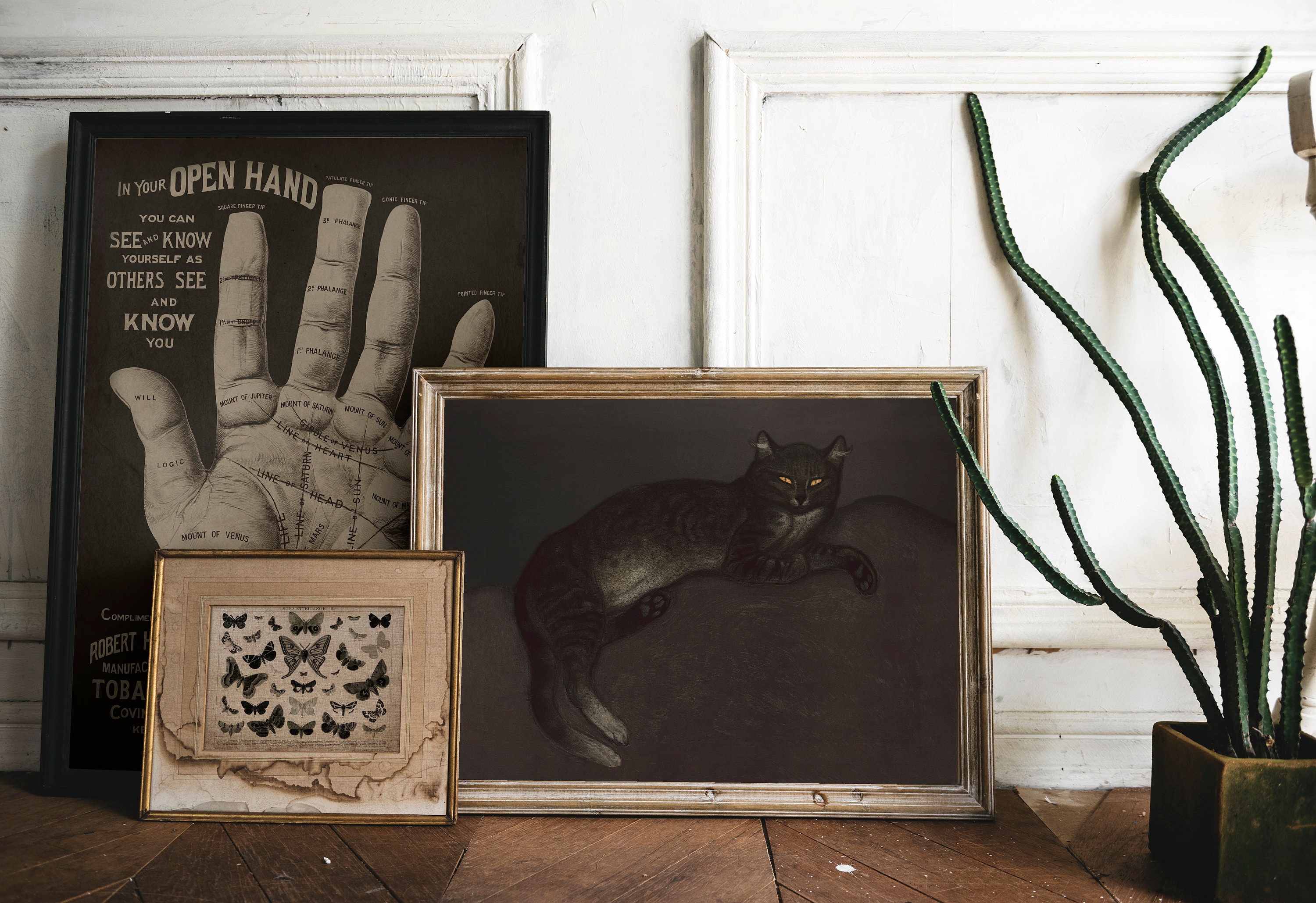 Vintage Palm Reading Poster, Astrology Art, Spiritual Art, Witchy Art ...