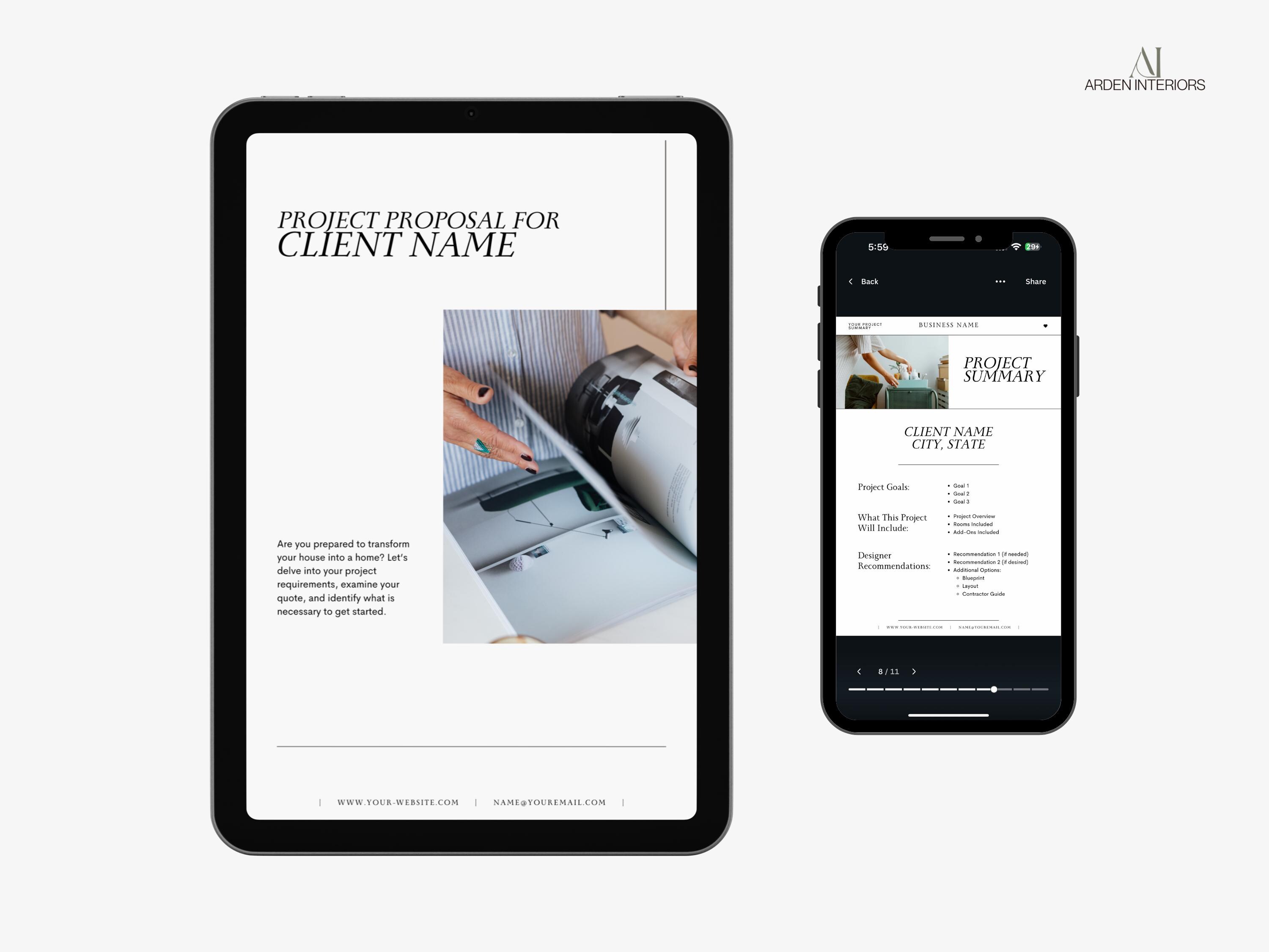 New Client Design Proposal Template | Editable Canva Template for ...