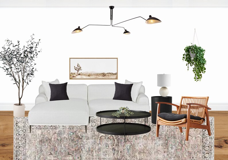 Room Design Package, Interior Design Services, Cozy Neutral Modern ...