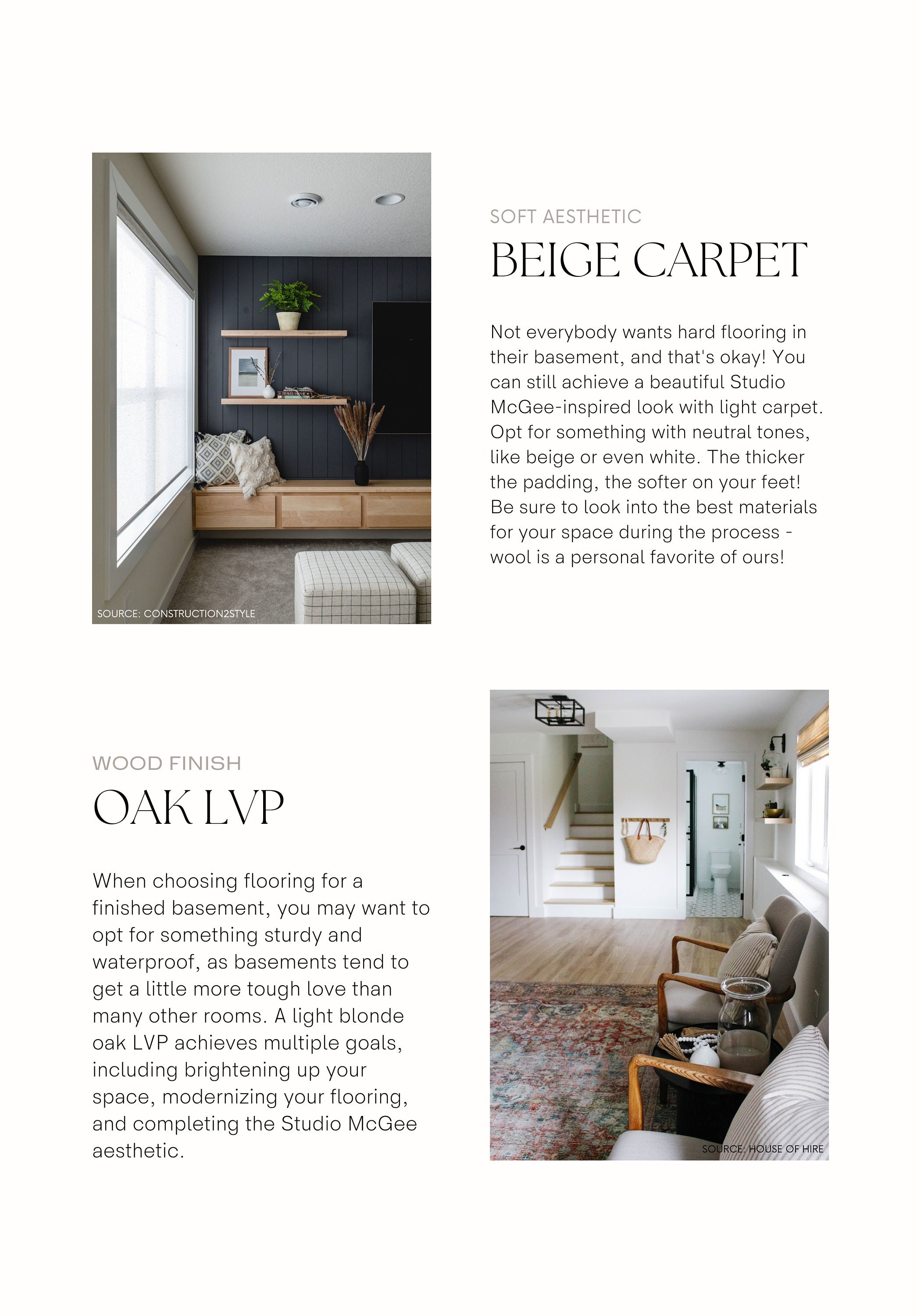 Modern Basement Online Interior Designs - Studio Mcgee-inspired ...