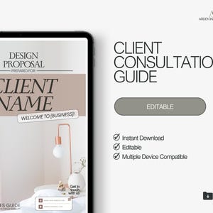 New Client Design Proposal Template | Editable Canva Template for ...