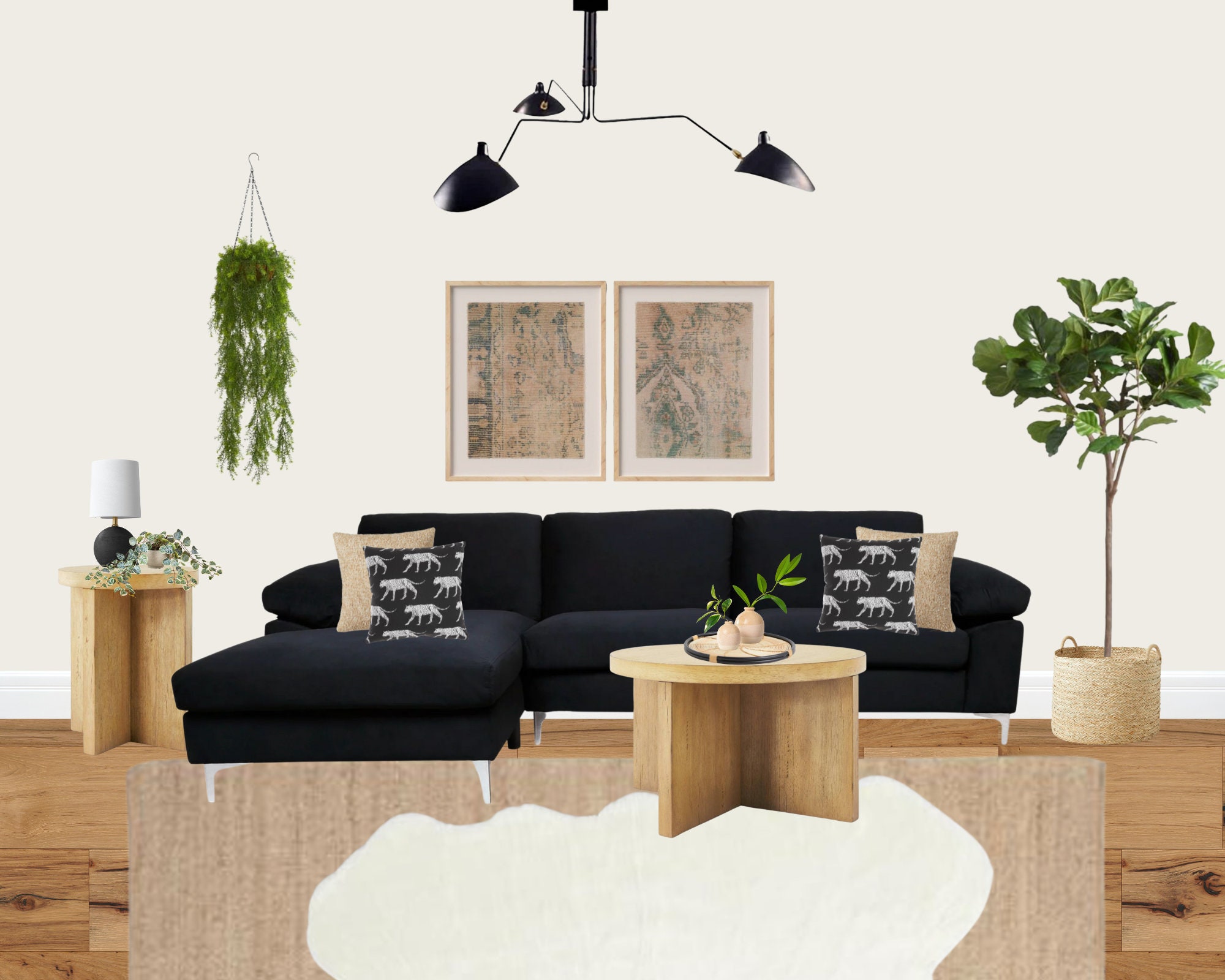 Room Design Package, Interior Design Services, Modern Neutral Room ...