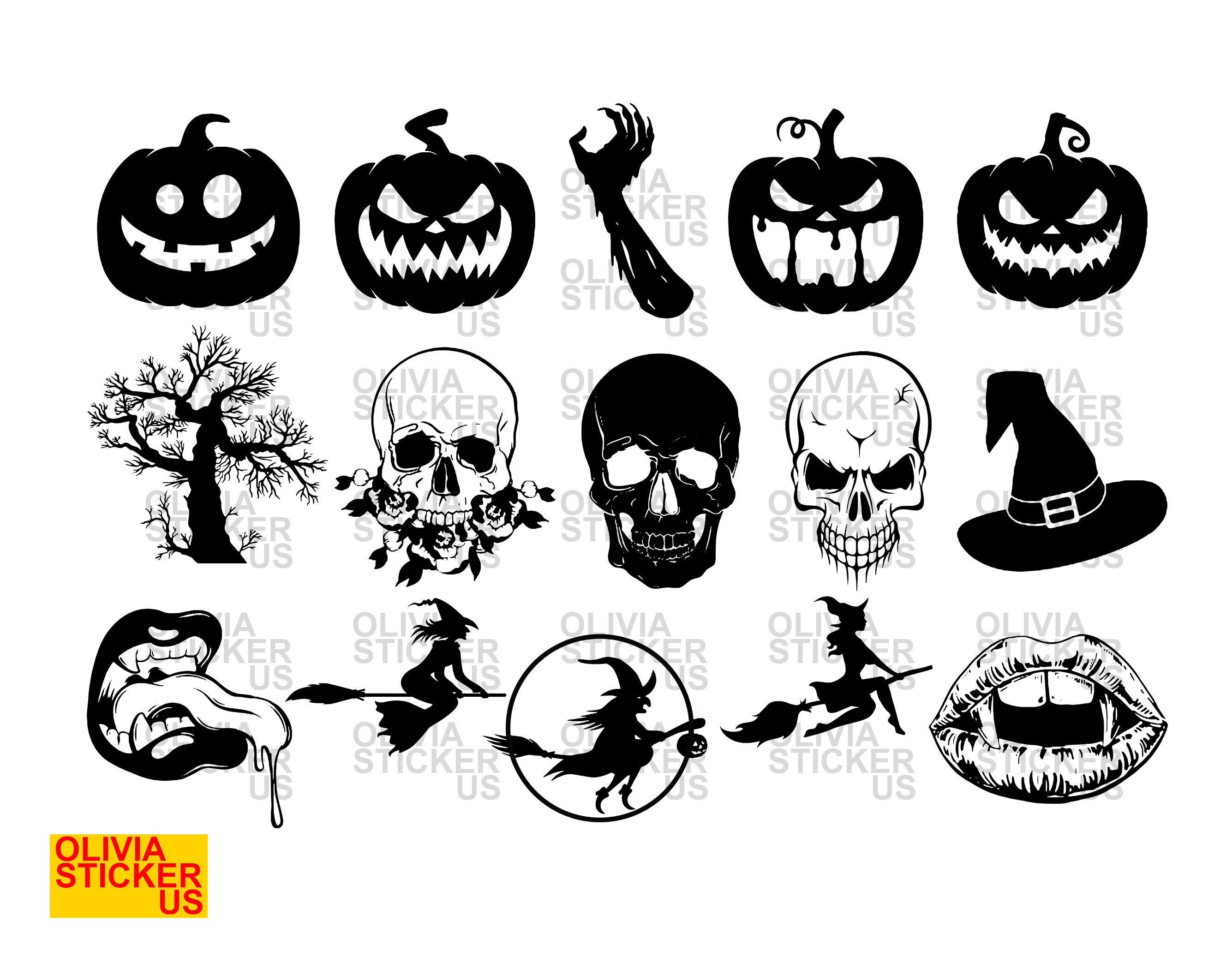 30 Halloween SVG Bundle, Fall Svg, Autumn Svg, Ghost, Pumpkin, Cut File ...
