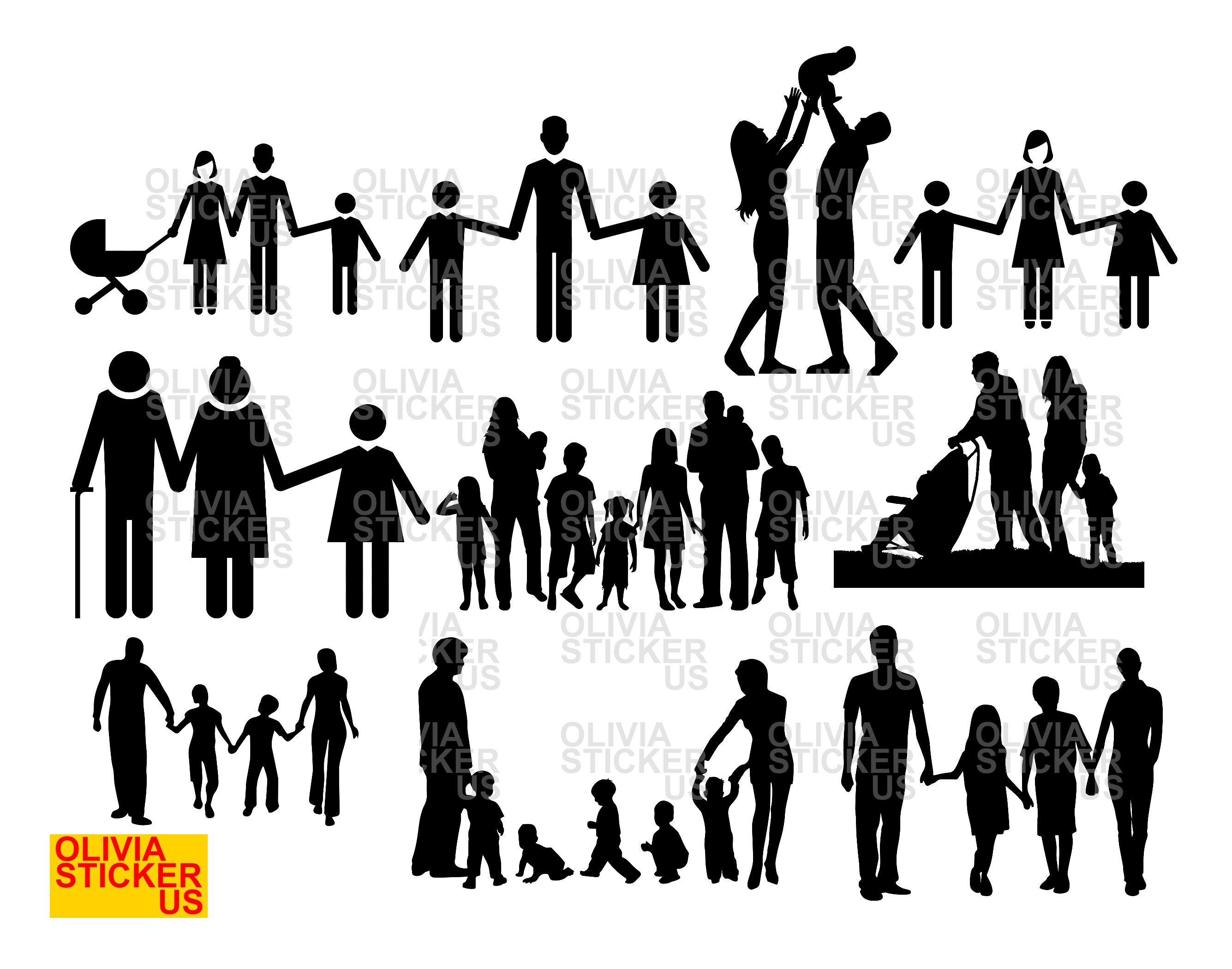 20 Unique Stick Family Svg Bundle, Stick Family Cut Files, Stick Family ...