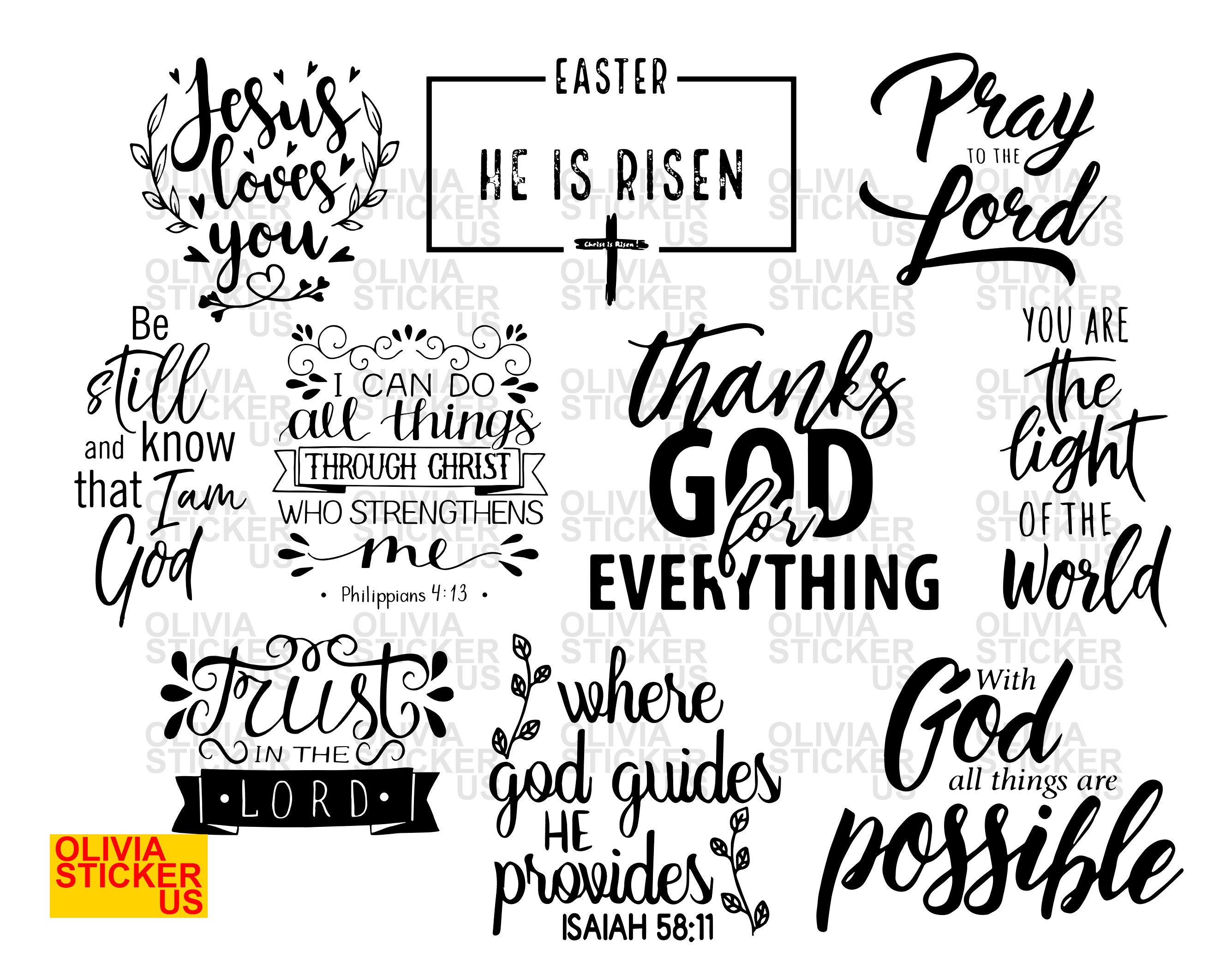 Christian Bundle SVG Instant Download Scripture Bundle - Etsy