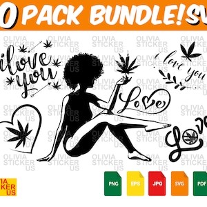 Weed Love SVG Bundle Marijuana SVG Bundle Cannabis Svg - Etsy