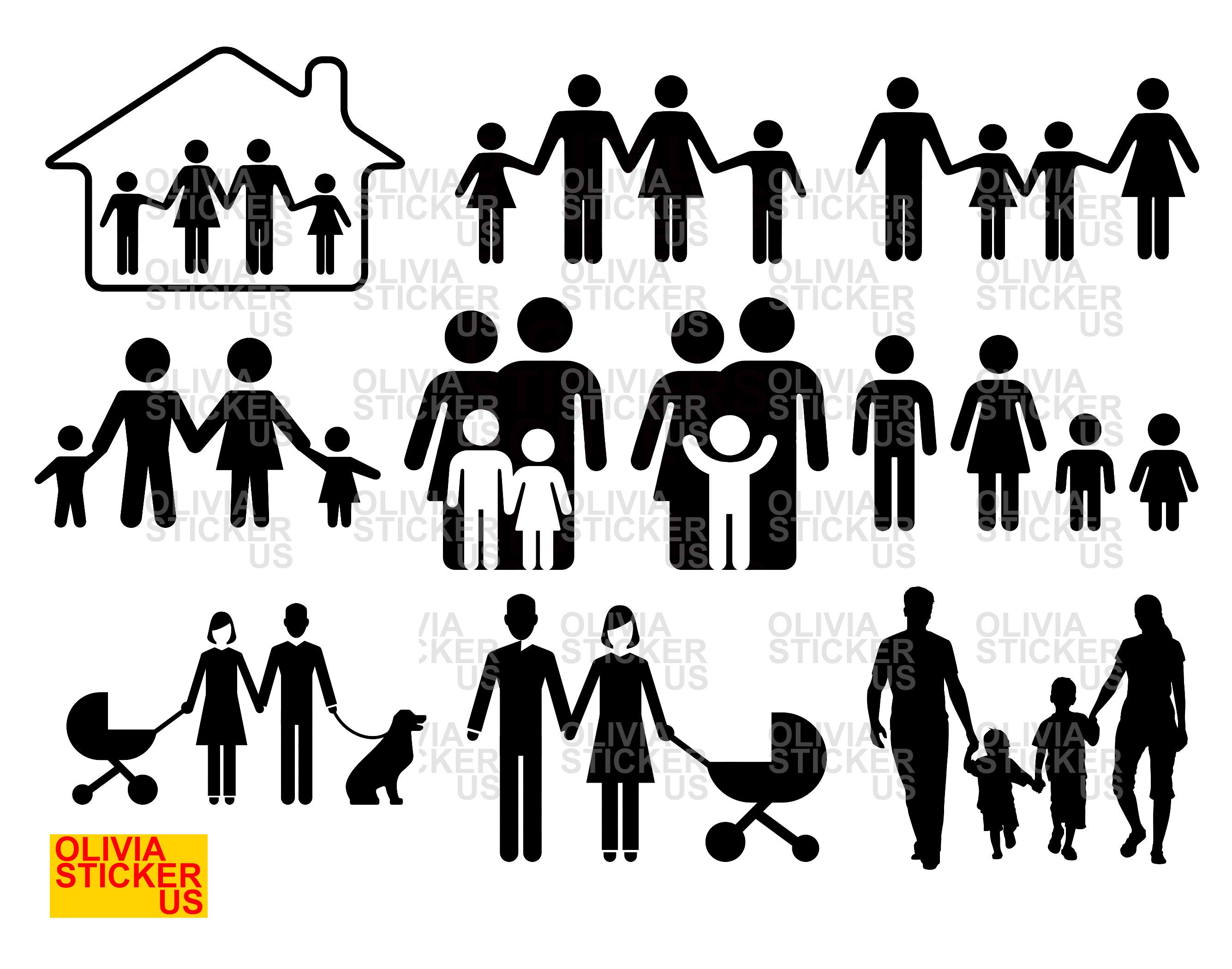 20 Unique Stick Family Svg Bundle, Stick Family Cut Files, Stick Family ...