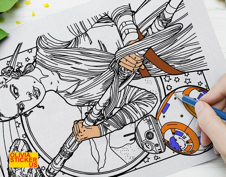 30 Star Wars Printable Coloring Page. 30 Coloring Pages Package 2. PDF ...