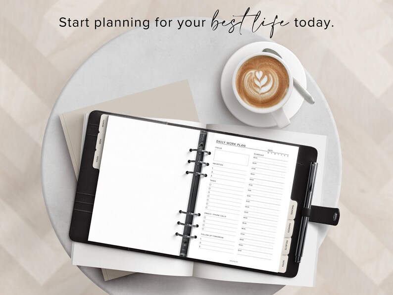 Daily Work Planner A5 Planner Inserts Printable Planner PDF - Etsy