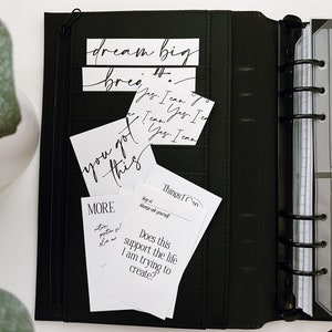 Printable Planner Cards, Motivational Planner Pocket Inserts, Journal ...