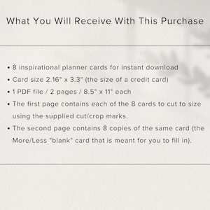 Printable Planner Cards, Motivational Planner Pocket Inserts, Journal ...