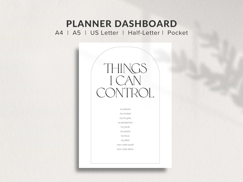 Dashboard Printable Planner Accessories Printable Planner - Etsy