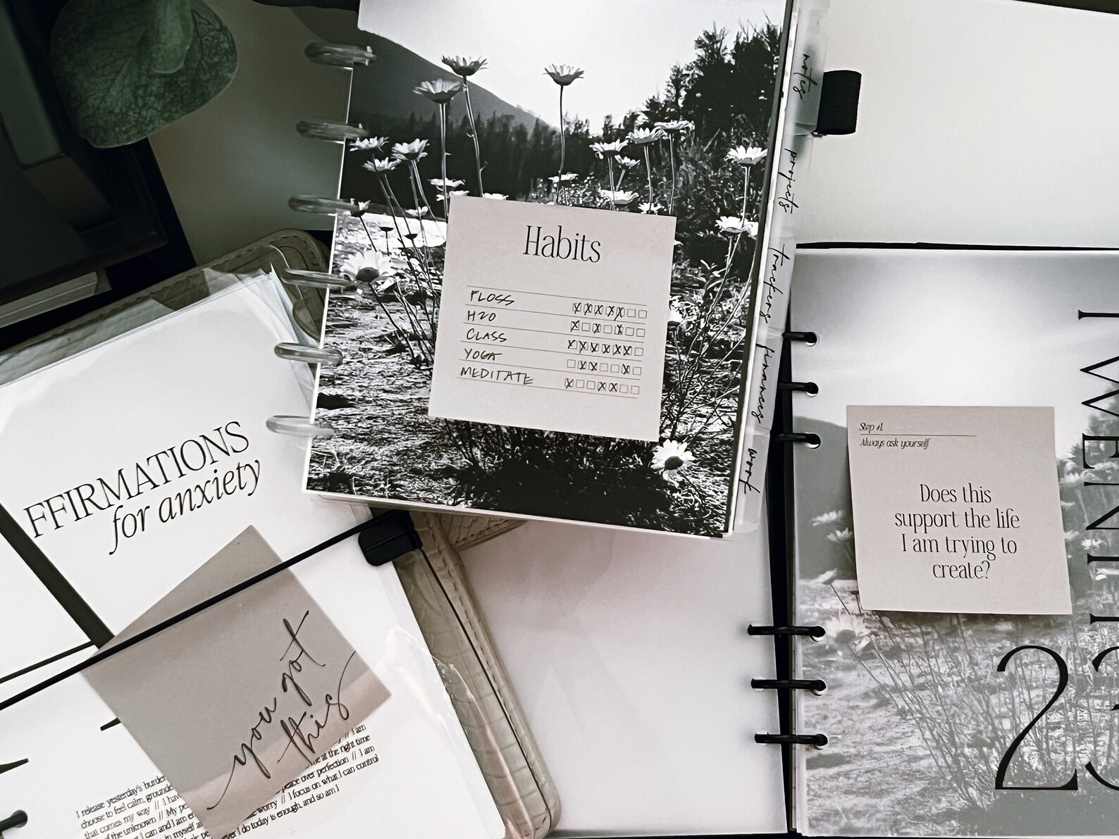 Printable Productivity Sticky Notes, Minimalist Sticky Note, Digital ...