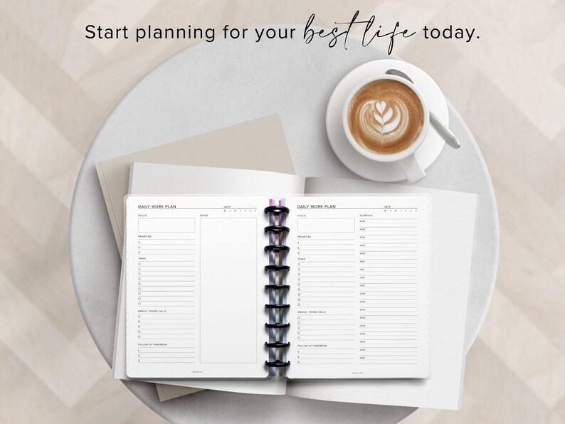 Daily Work Planner HP Classic Planner Inserts Printable Planner PDF ...